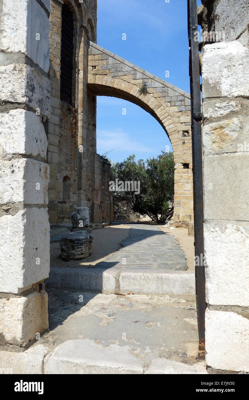 St Jodi’s romanesque Catheral with cloisters, flying buttresses, full ...
