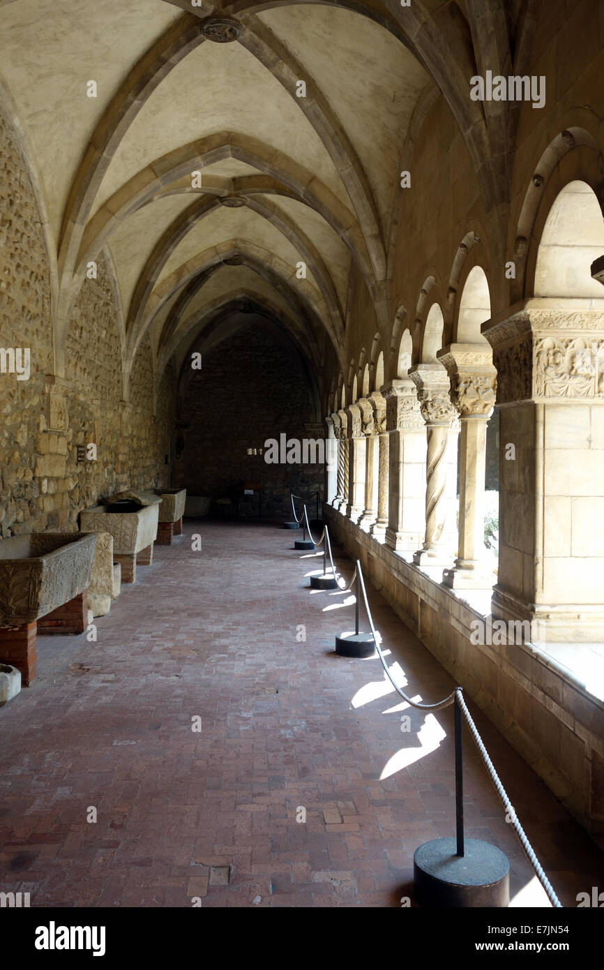 St Jodi’s romanesque Catheral with cloisters, flying buttresses, full ...