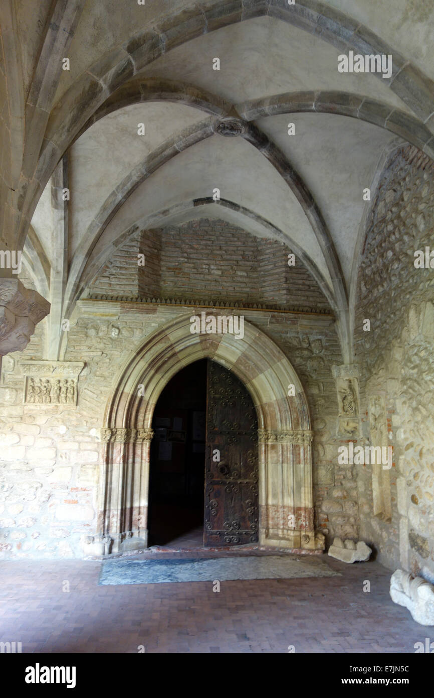 St Jodi’s romanesque Catheral with cloisters, flying buttresses, full ...
