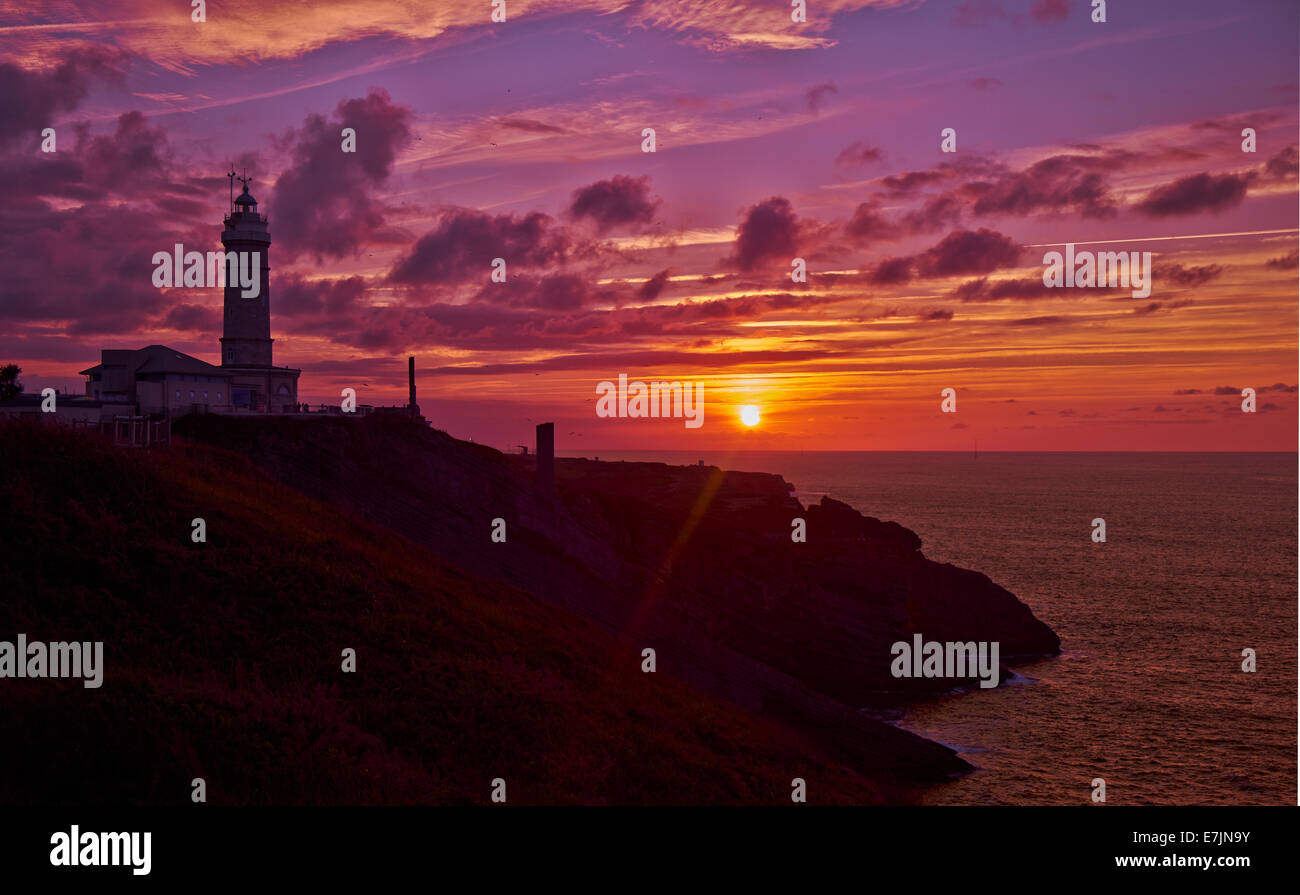 Lighthouse of Cabo Mayor.Santander.Spain Stock Photo - Alamy
