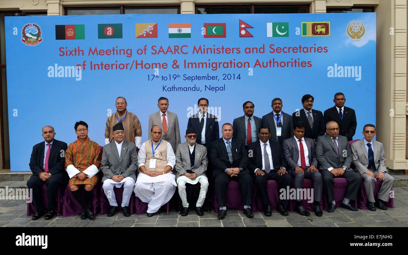 Kathmandu, Nepal. 19th Sep, 2014. Nepalese Prime Minister Sushil ...