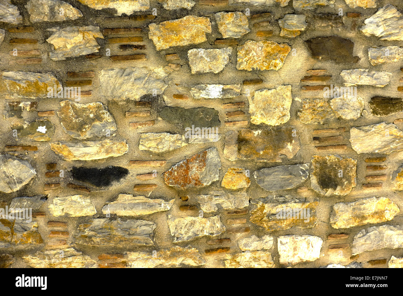 Wall made of stones Stock Photo - Alamy
