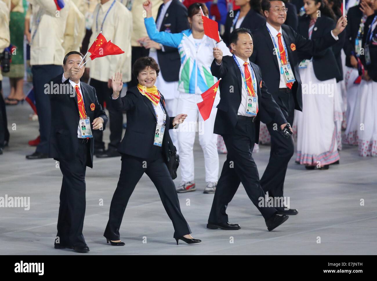 Incheon, South Korea. 19th Sep, 2014. The delegation of China enters ...