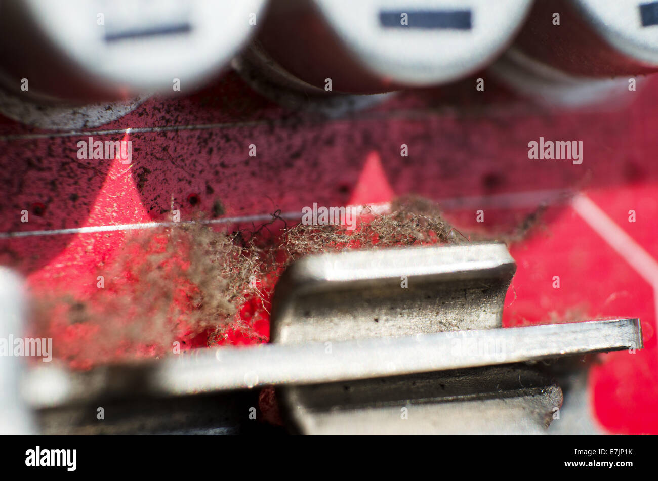 Closeup of a red printed circuit board with dust Stock Photo - Alamy