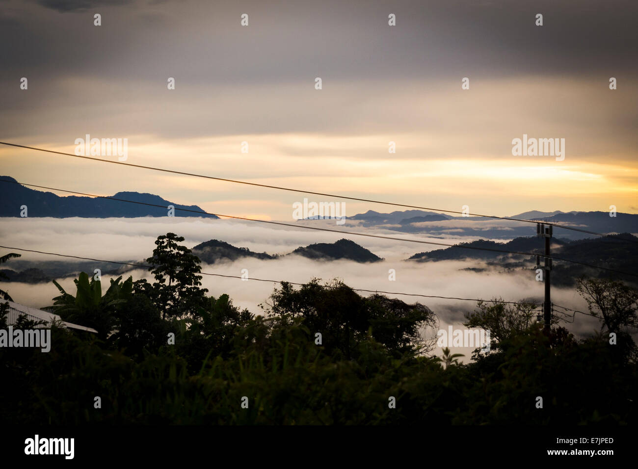 Chiapas landscape at sunrise, Mexico Stock Photo - Alamy