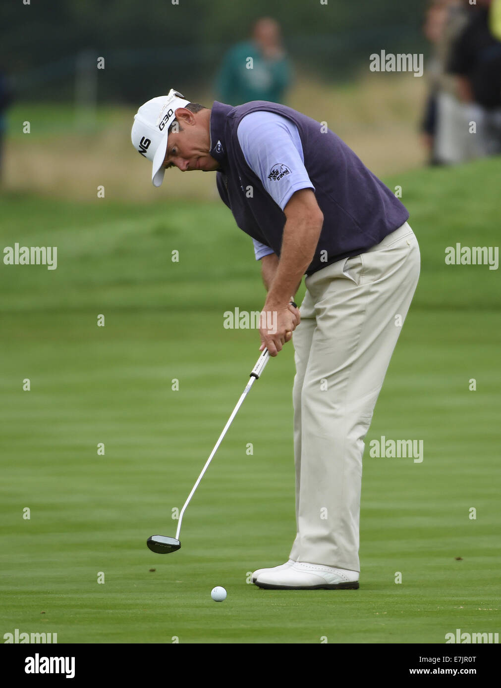 Newport, Wales. 19th Sep, 2014. ISPS Handa Wales Open Golf. Day 2. Lee ...