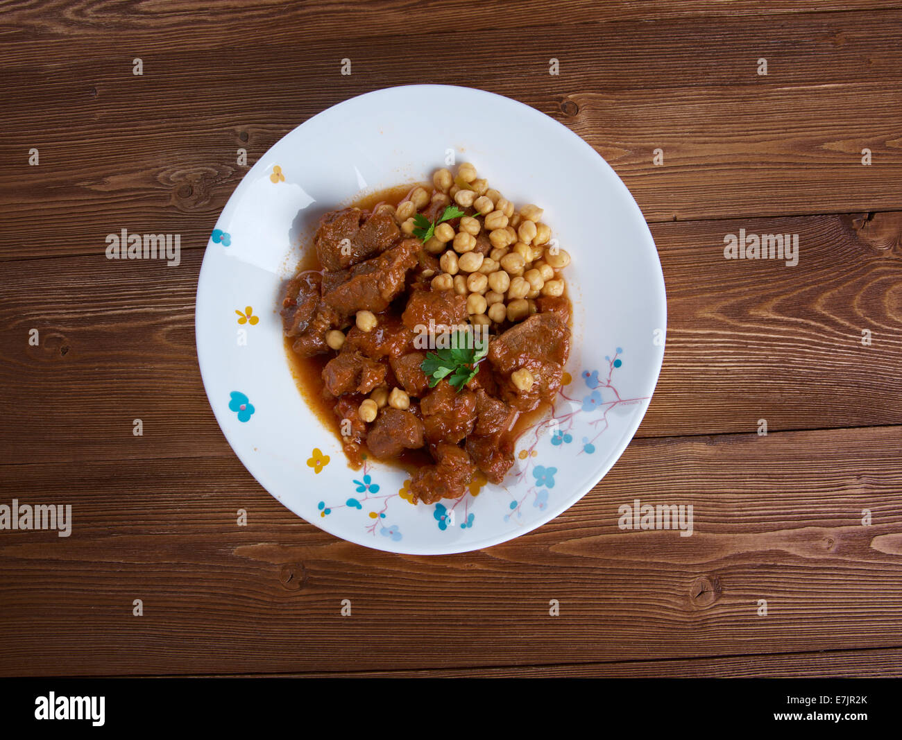 Chtitha Lham – Lamb in a Red Sauce.Algerian food Stock Photo - Alamy