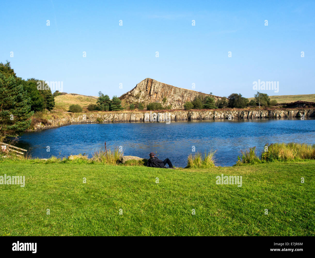 Hadrian's Wall National Trail: Cawfields Quarry in the Northumberland ...