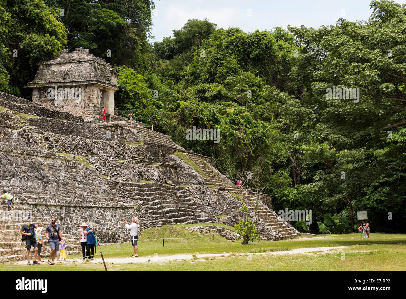 Templo de las inscripciones group, Palenque Ruins, Palenque, Chiapas ...