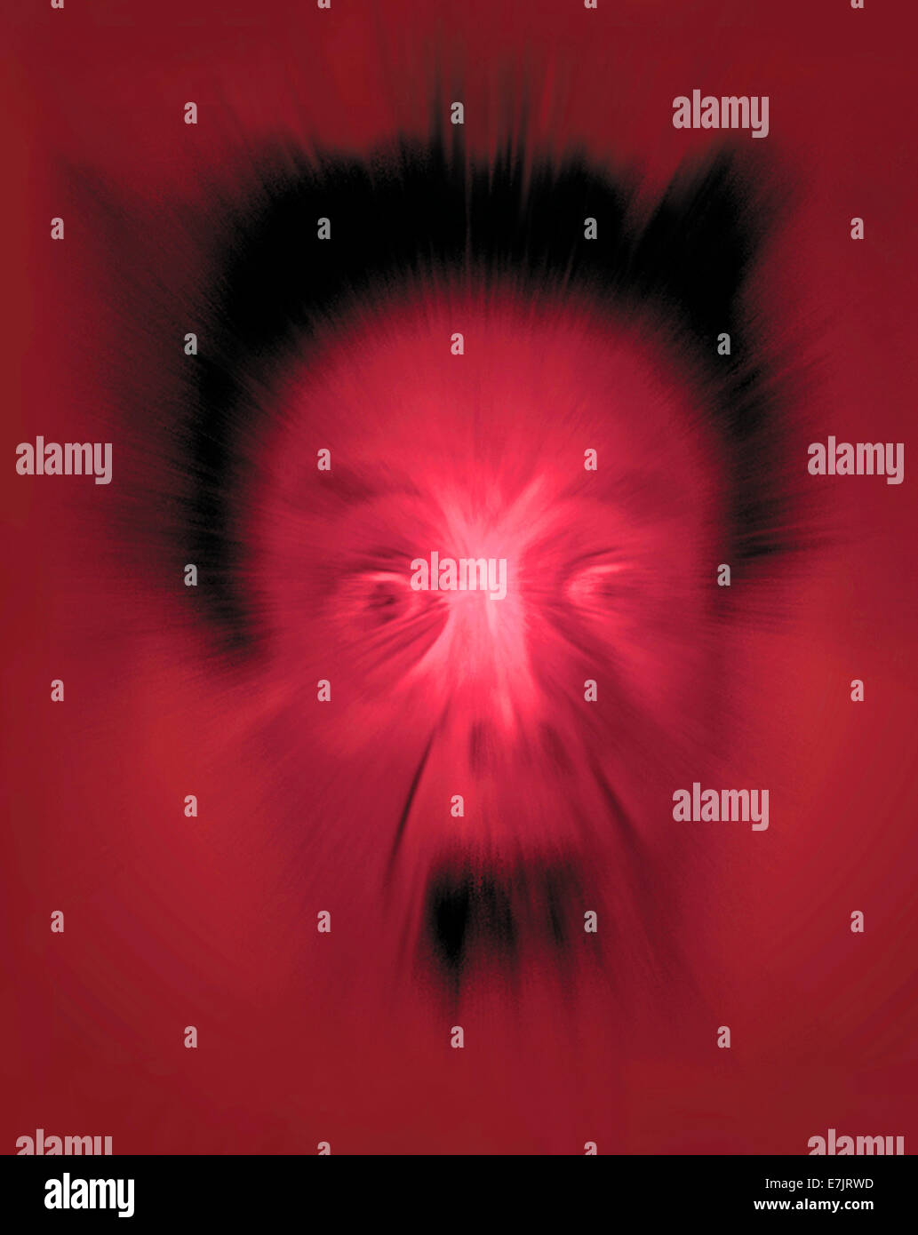 Scream Horror Face Blur Effect – Abstract Scary Red Image Perfect for ...