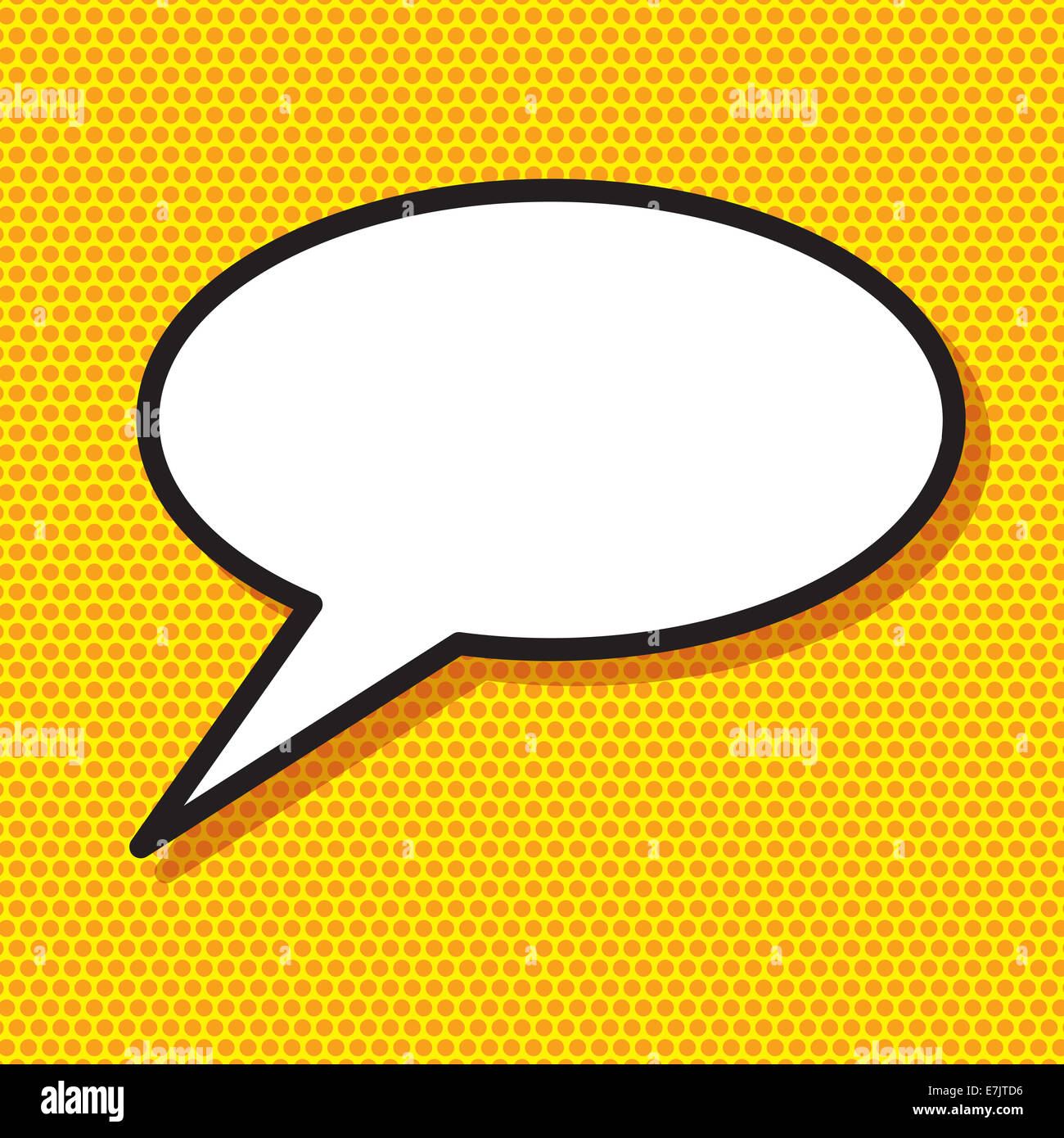 Comic Book Speech Bubble Stock Photo - Alamy
