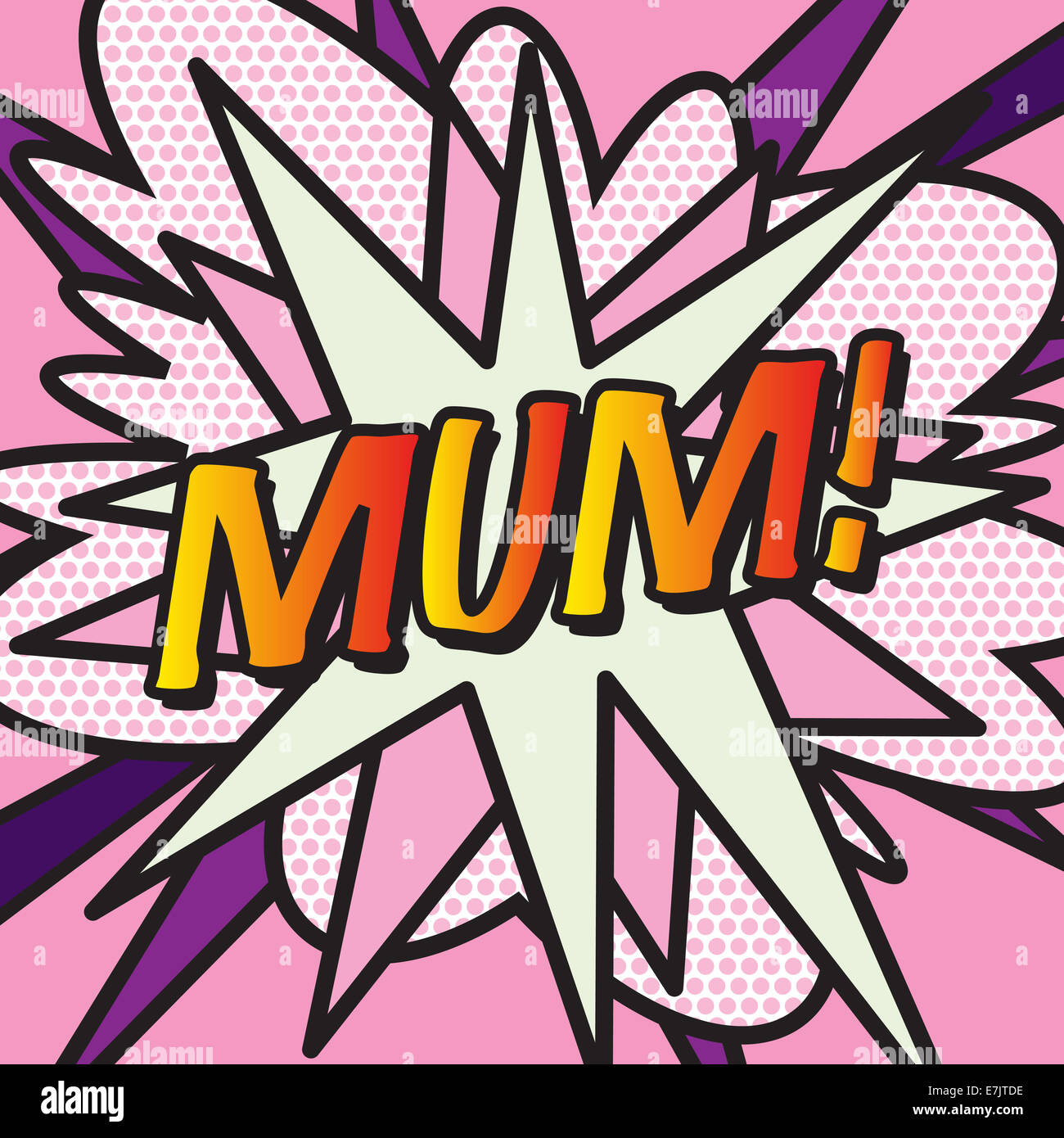 Comic Book MUM! Stock Photo - Alamy