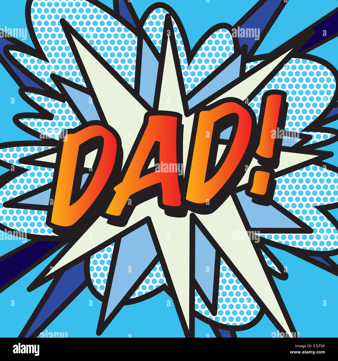 Comic Book DAD! Stock Photo - Alamy