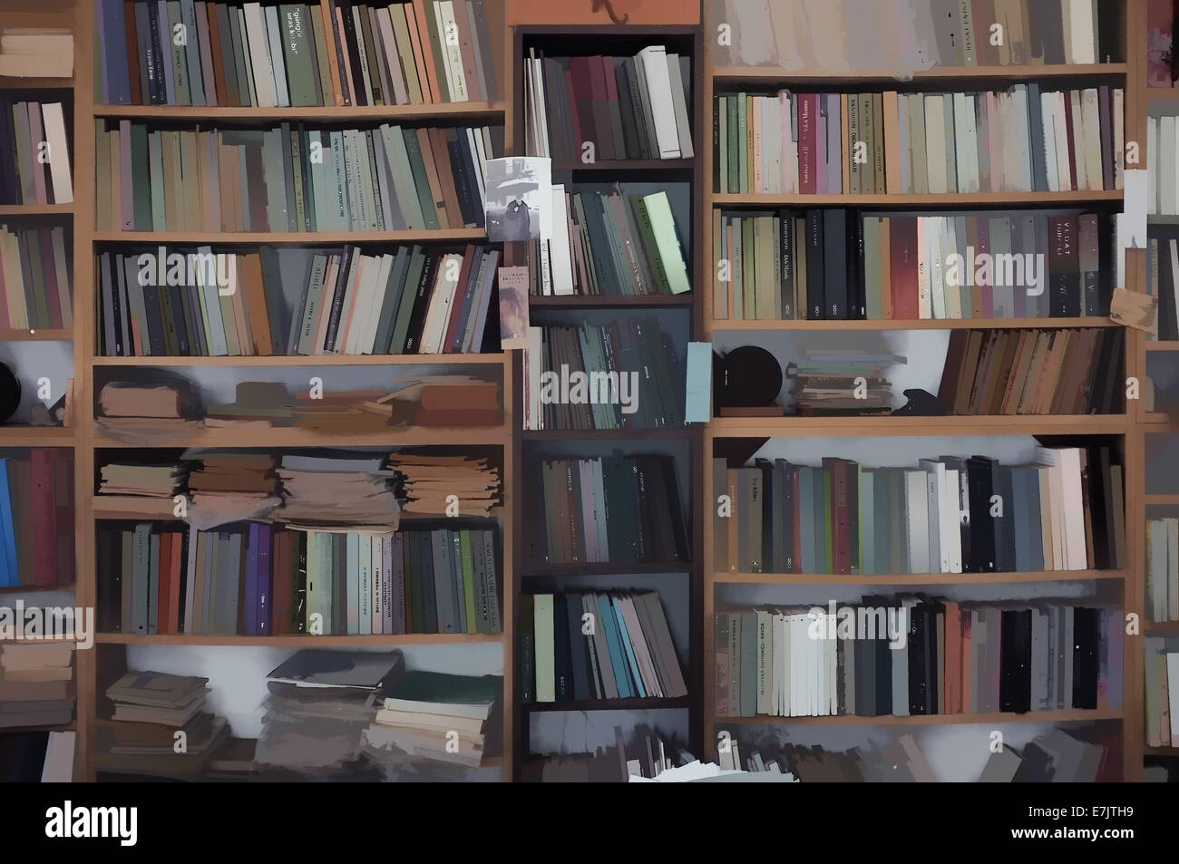 Bookcase texture hi-res stock photography and images - Alamy