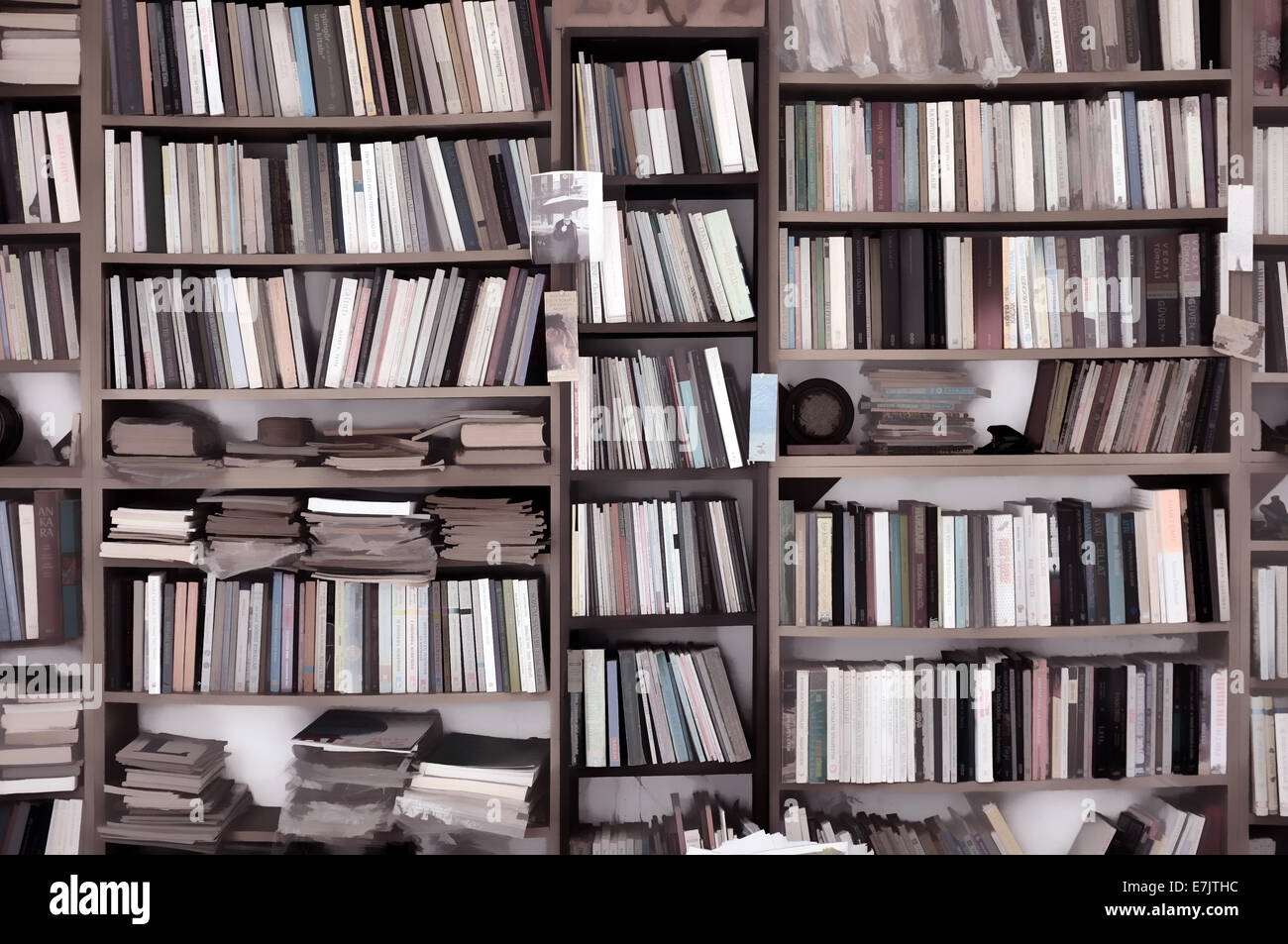 Bookcase texture hi-res stock photography and images - Alamy