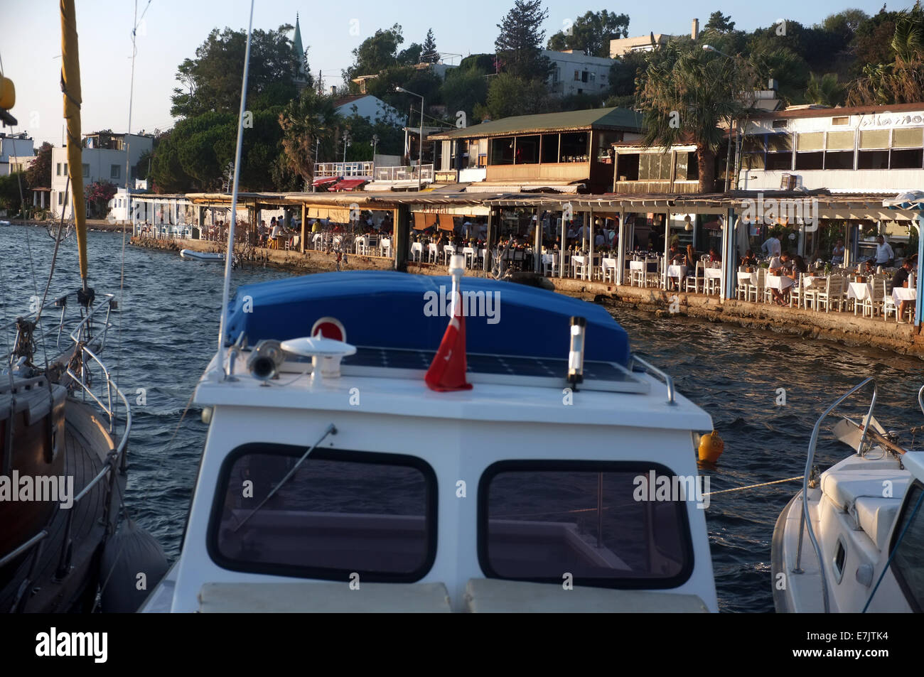 Seaside fish restaurant in Turkey Stock Photo - Alamy