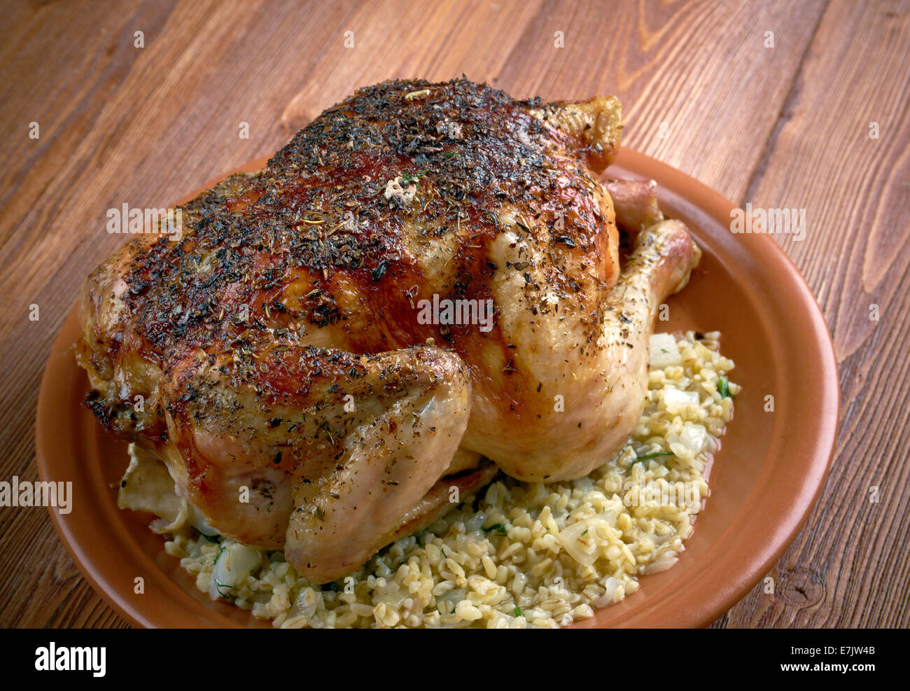 hamam mahshi - Egyptian braised squab stuffed with cracked wheat Stock ...