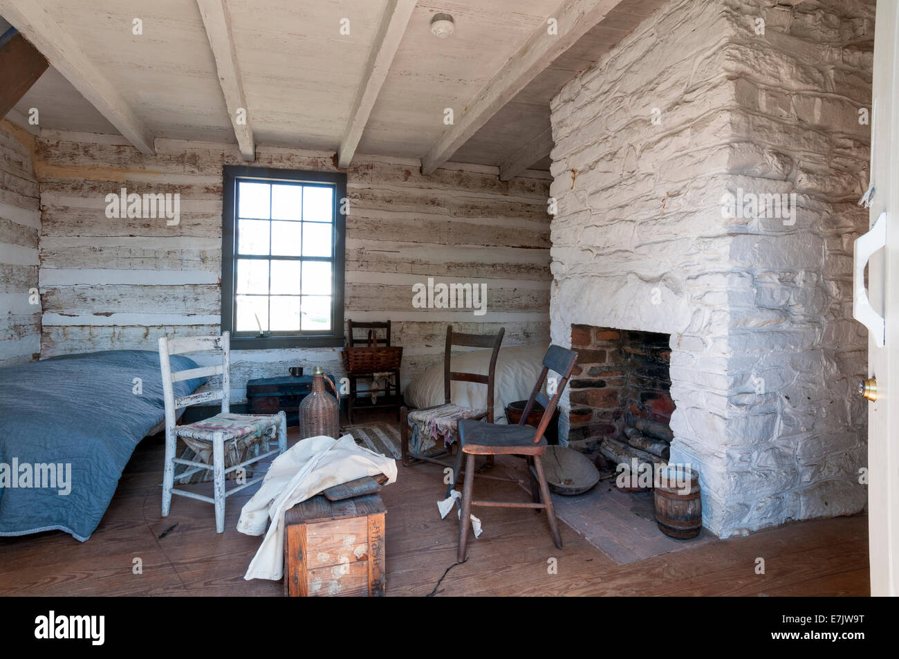 Slave quarters near the McLean House in Appomattox Courthouse National ...