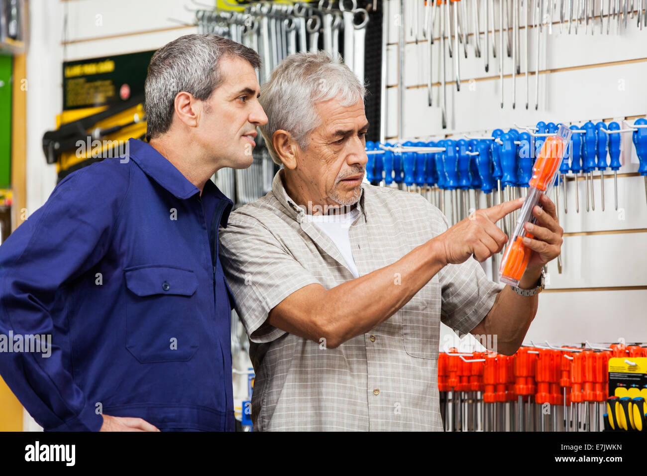 Customer examining hi-res stock photography and images - Alamy
