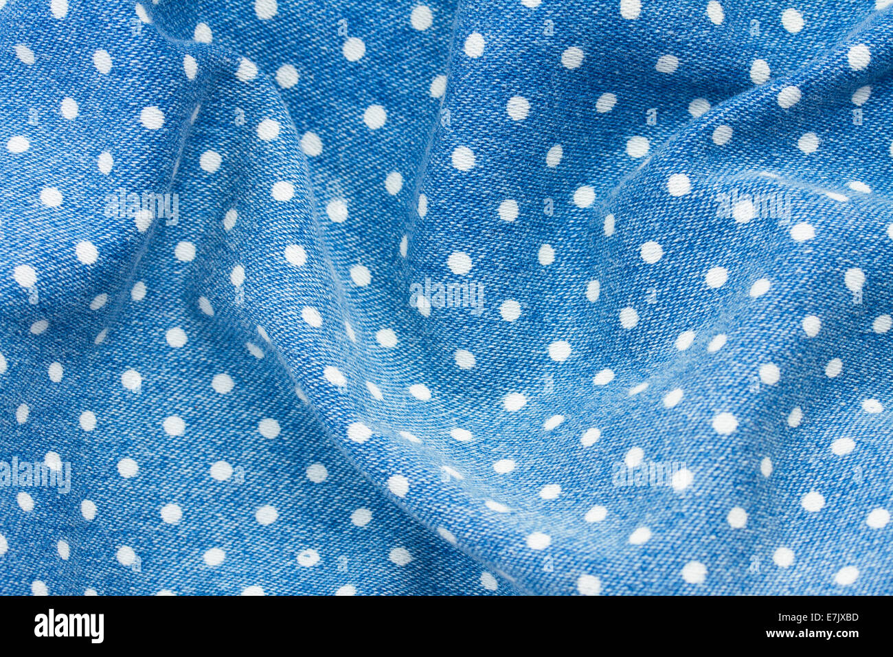 Blue jeans white polka hi-res stock photography and images - Alamy