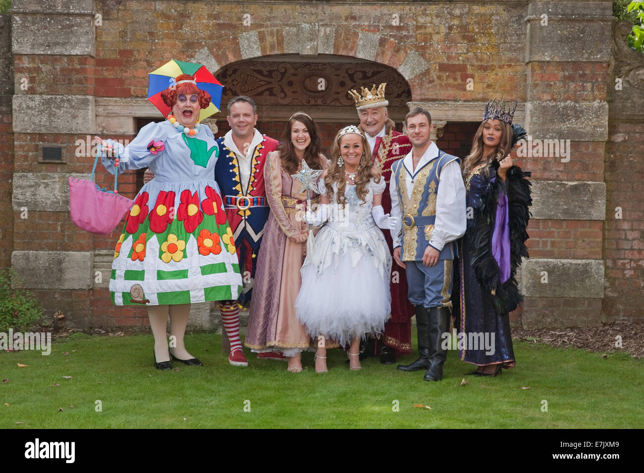 The cast at Bromley's Churchill Theatre's Pantomime Sleeping Beauty ...