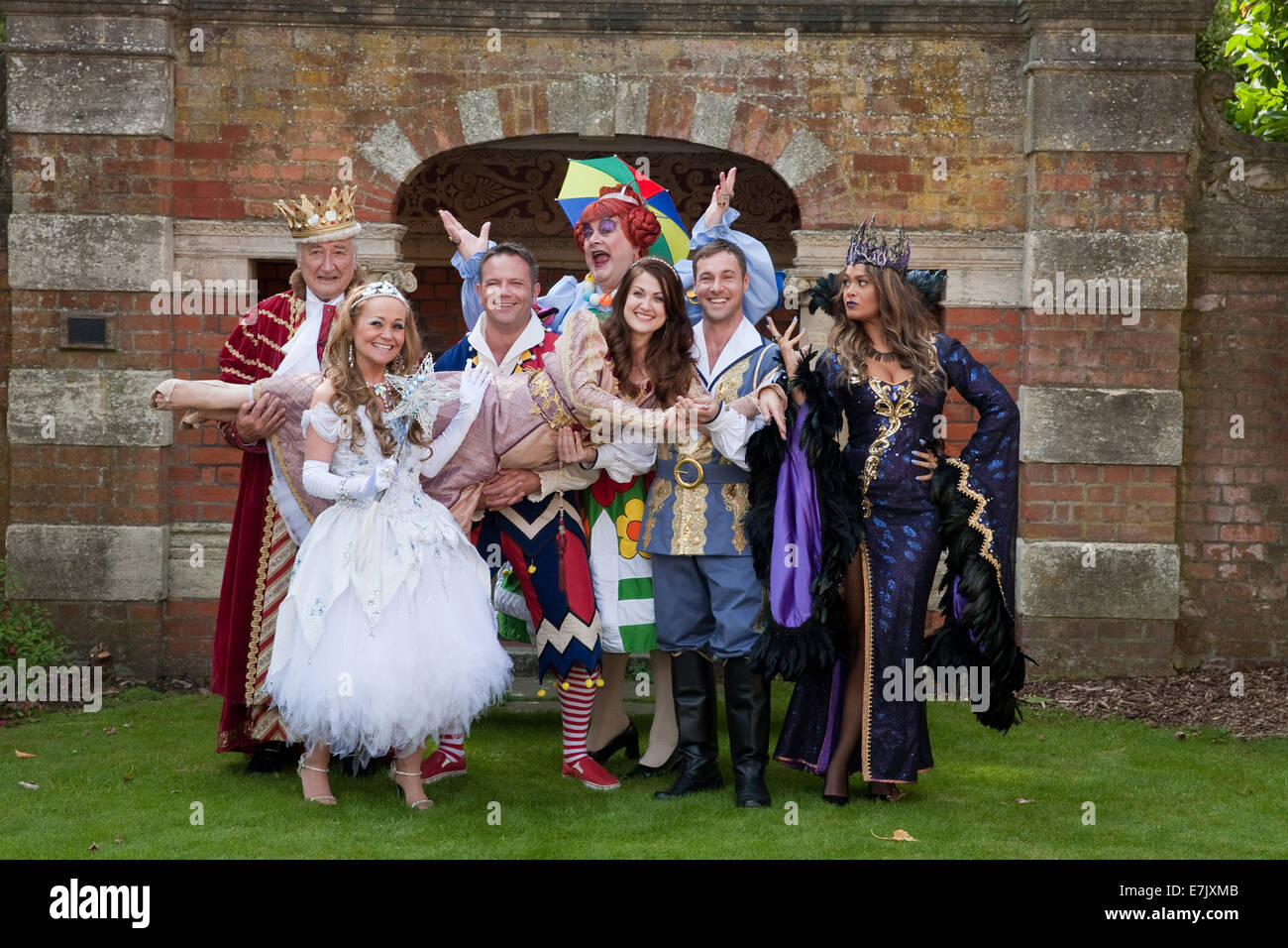 The cast at Bromley's Churchill Theatre's Pantomime Sleeping Beauty ...