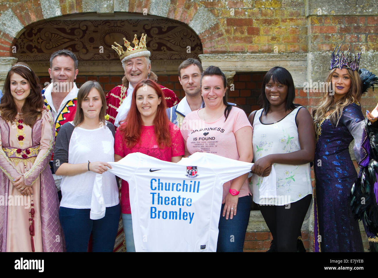 The cast at Bromley's Churchill Theatre's Pantomime Sleeping Beauty ...