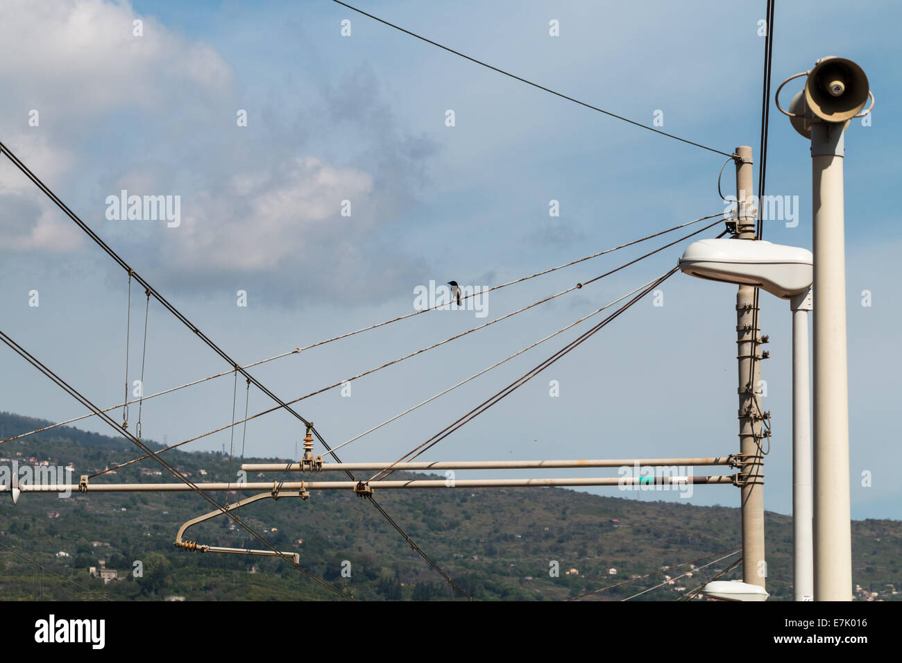 Train station network cable Stock Photo - Alamy