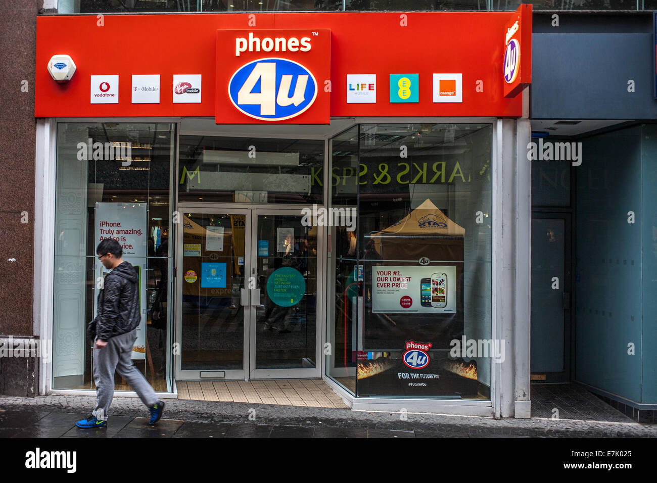 Closed and empty Phones 4U shop in Sheffield South Yorkshire England ...