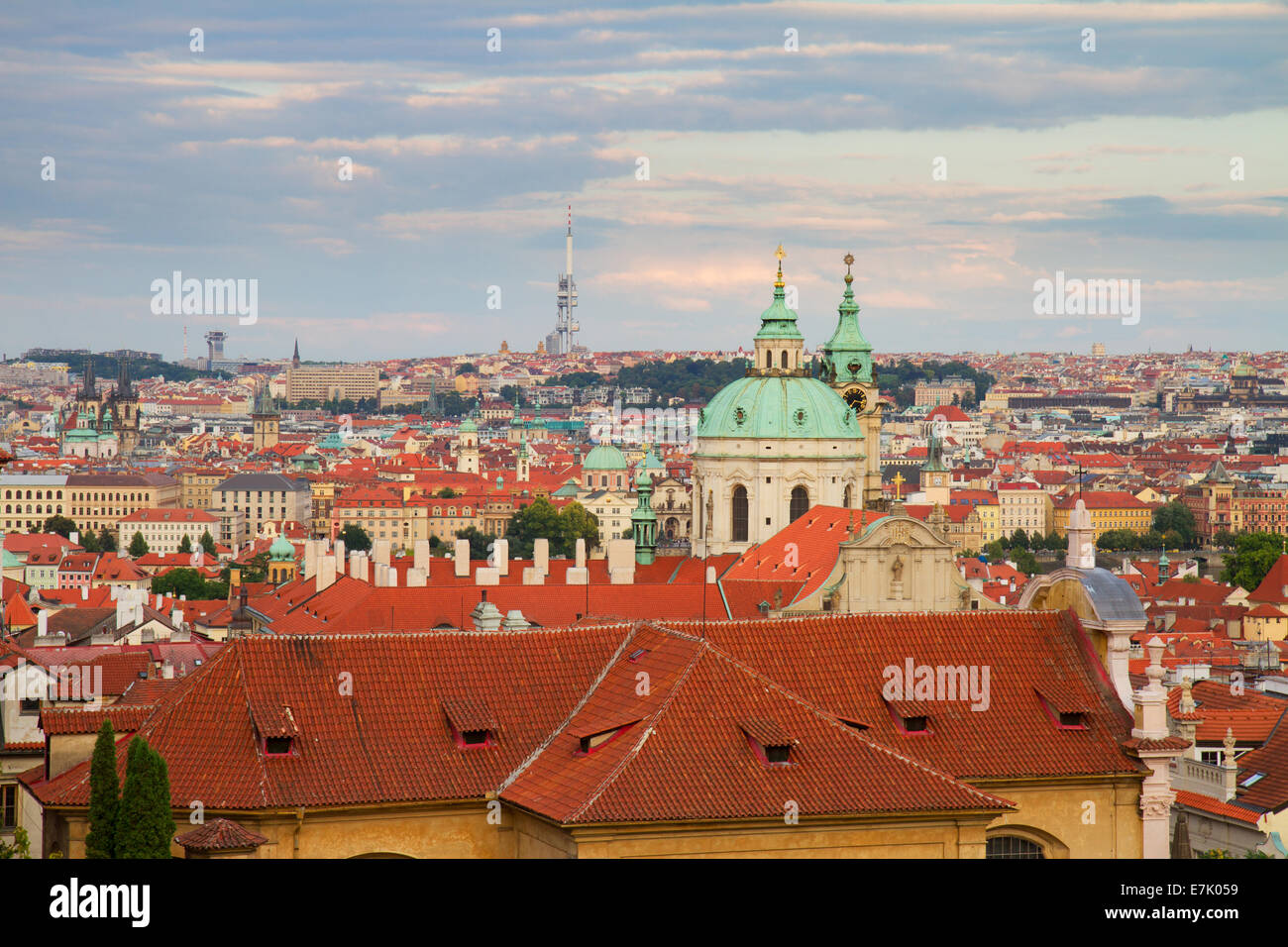 Prague from above Stock Photo - Alamy