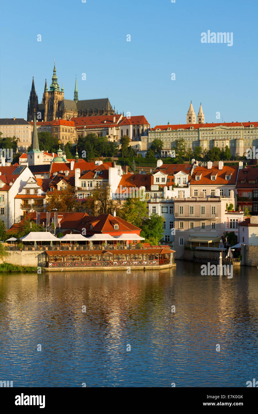 Vitus cathedral over Vltava river Stock Photo - Alamy