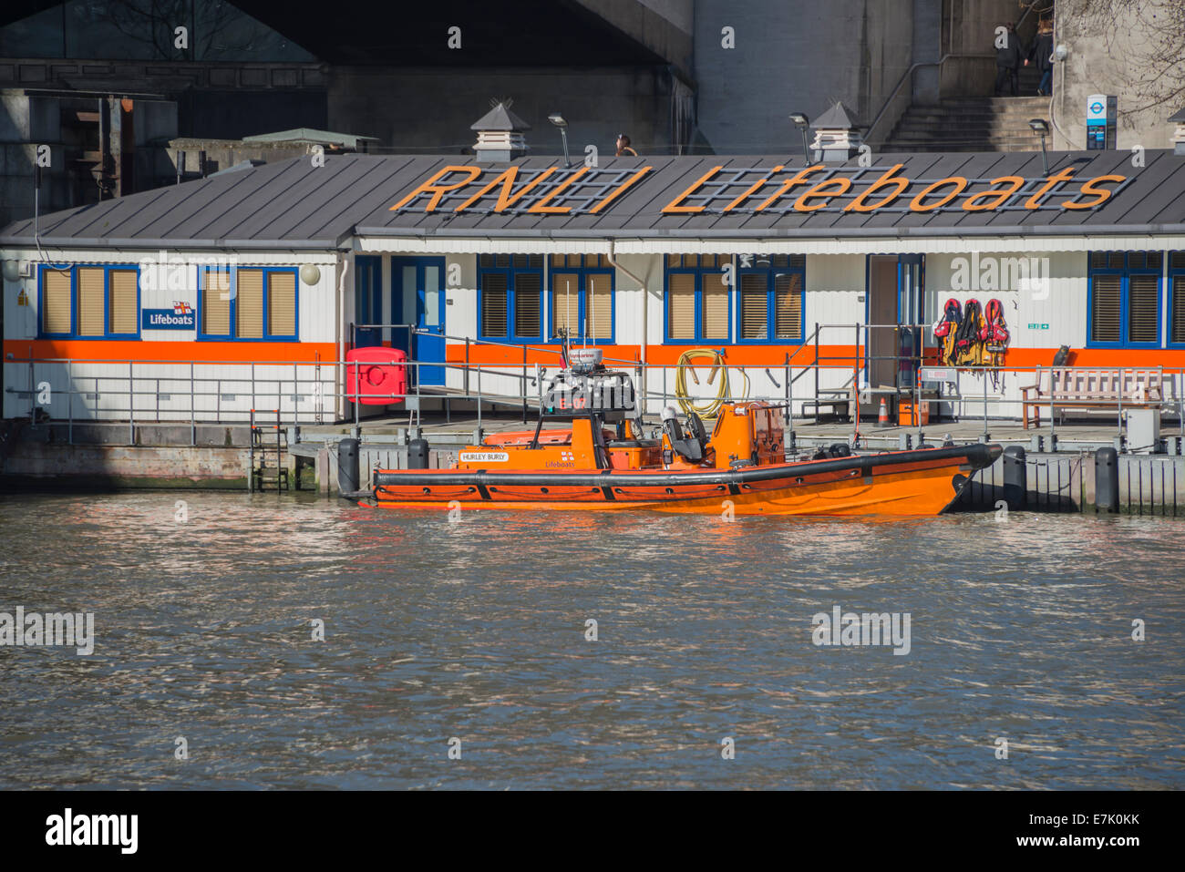 RNLI London Lifeboat Station on the River Thames Stock Photo - Alamy