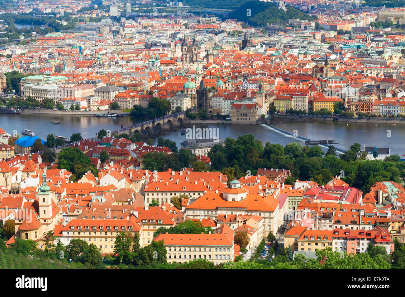 Prague from above Stock Photo - Alamy