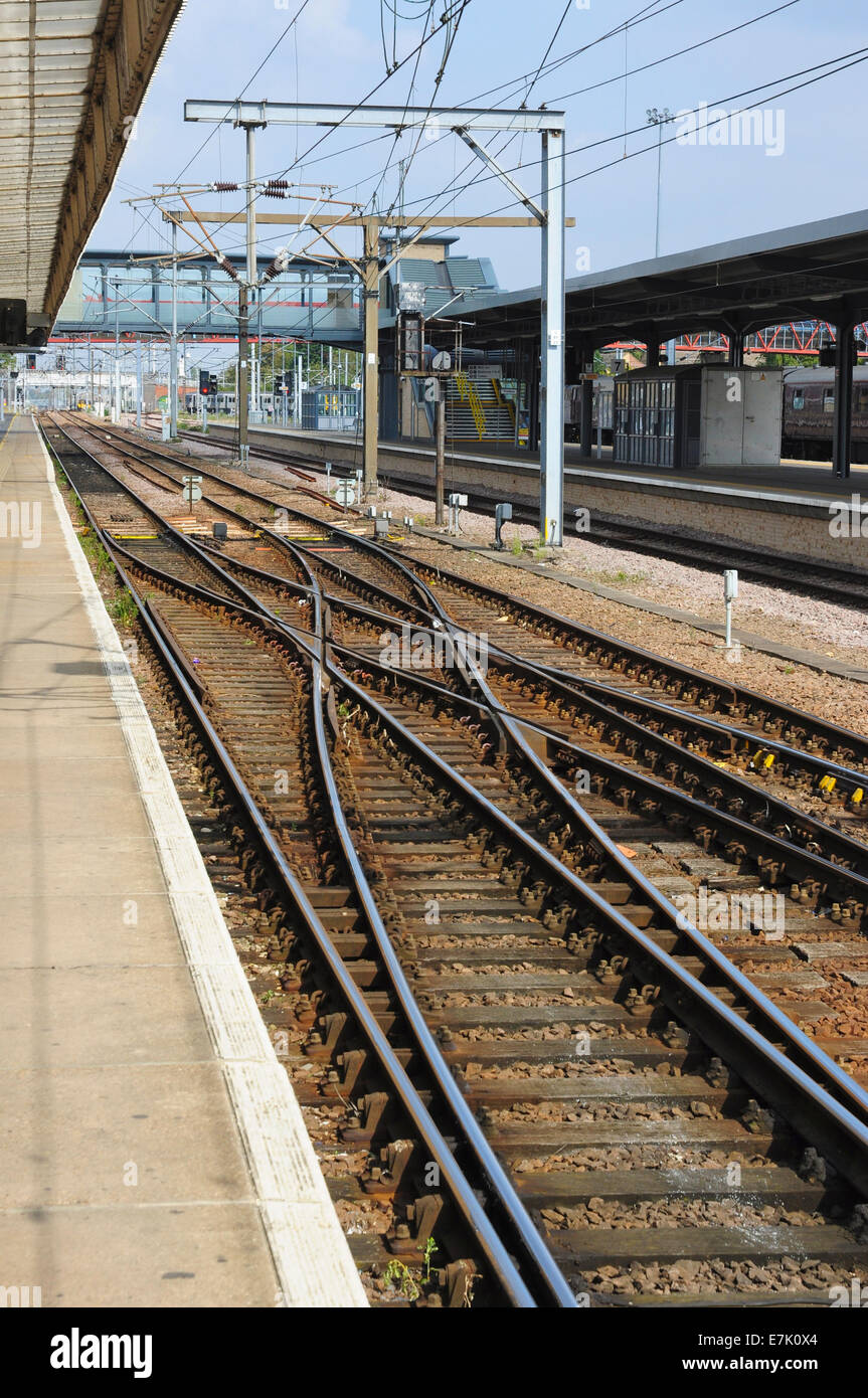 Railway Track Points Crossing High Resolution Stock Photography and Images - Alamy