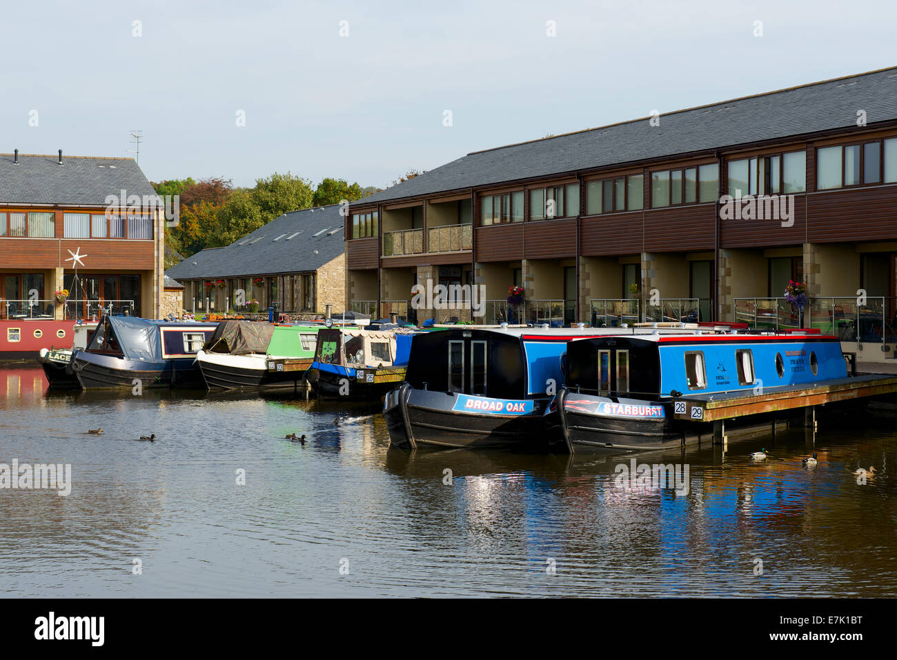 Tewitfield Marina, on the Lancashire Canal, near Carnforth, Lancashire ...