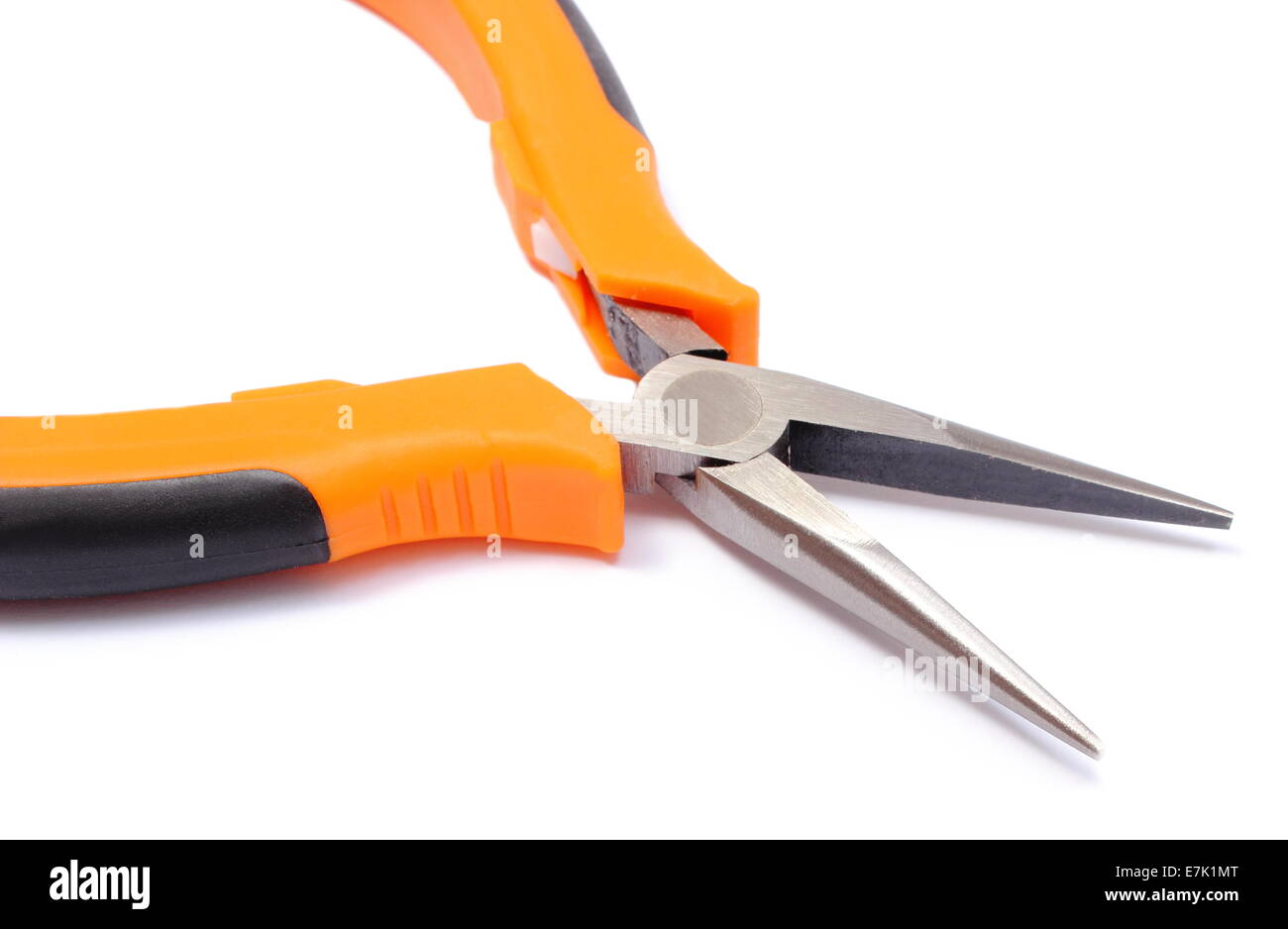 Metal pliers isolated on white background, work tool for engineer Stock ...