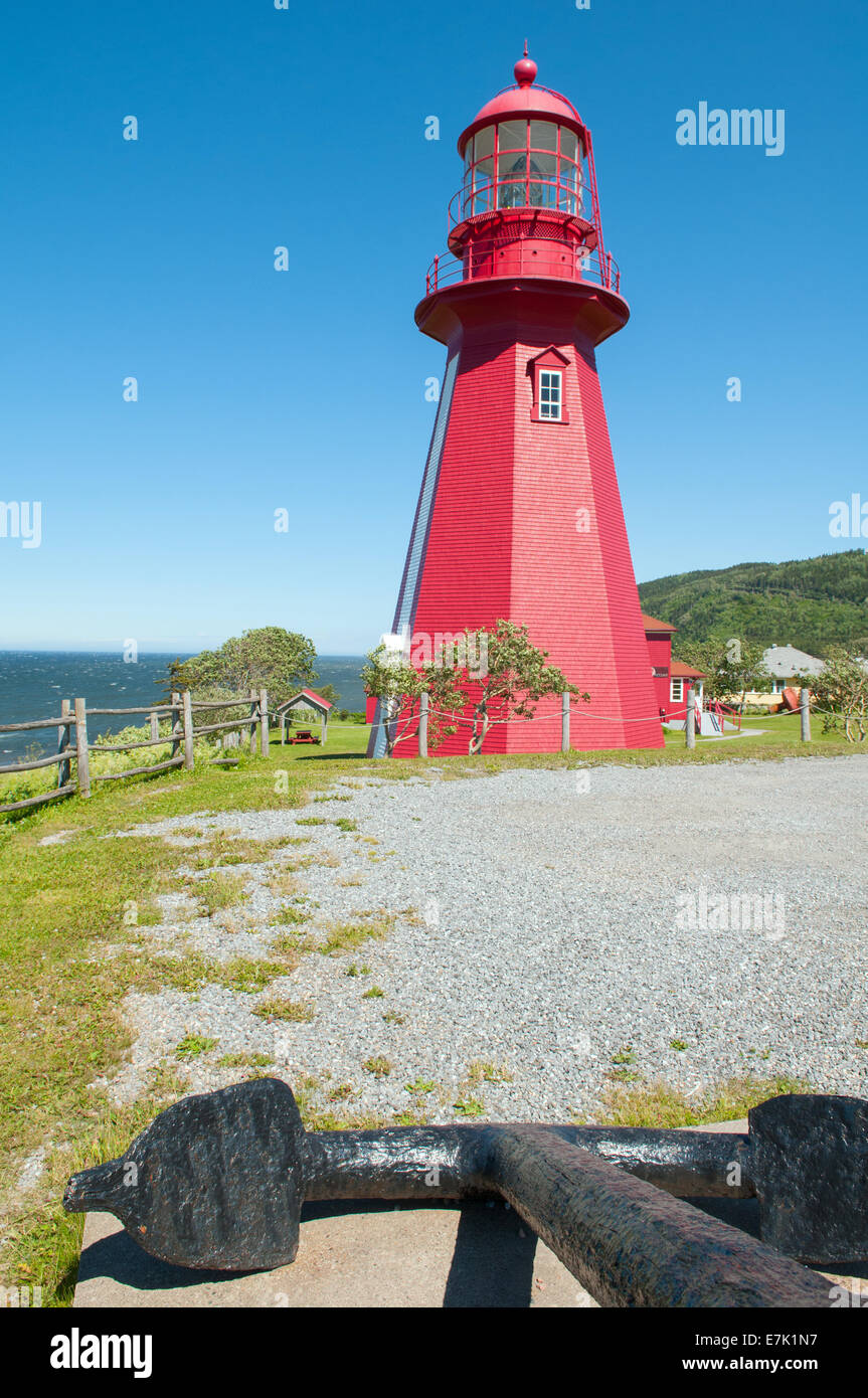 La Martre Lighthouse Gaspésie Quebec Stock Photo - Alamy