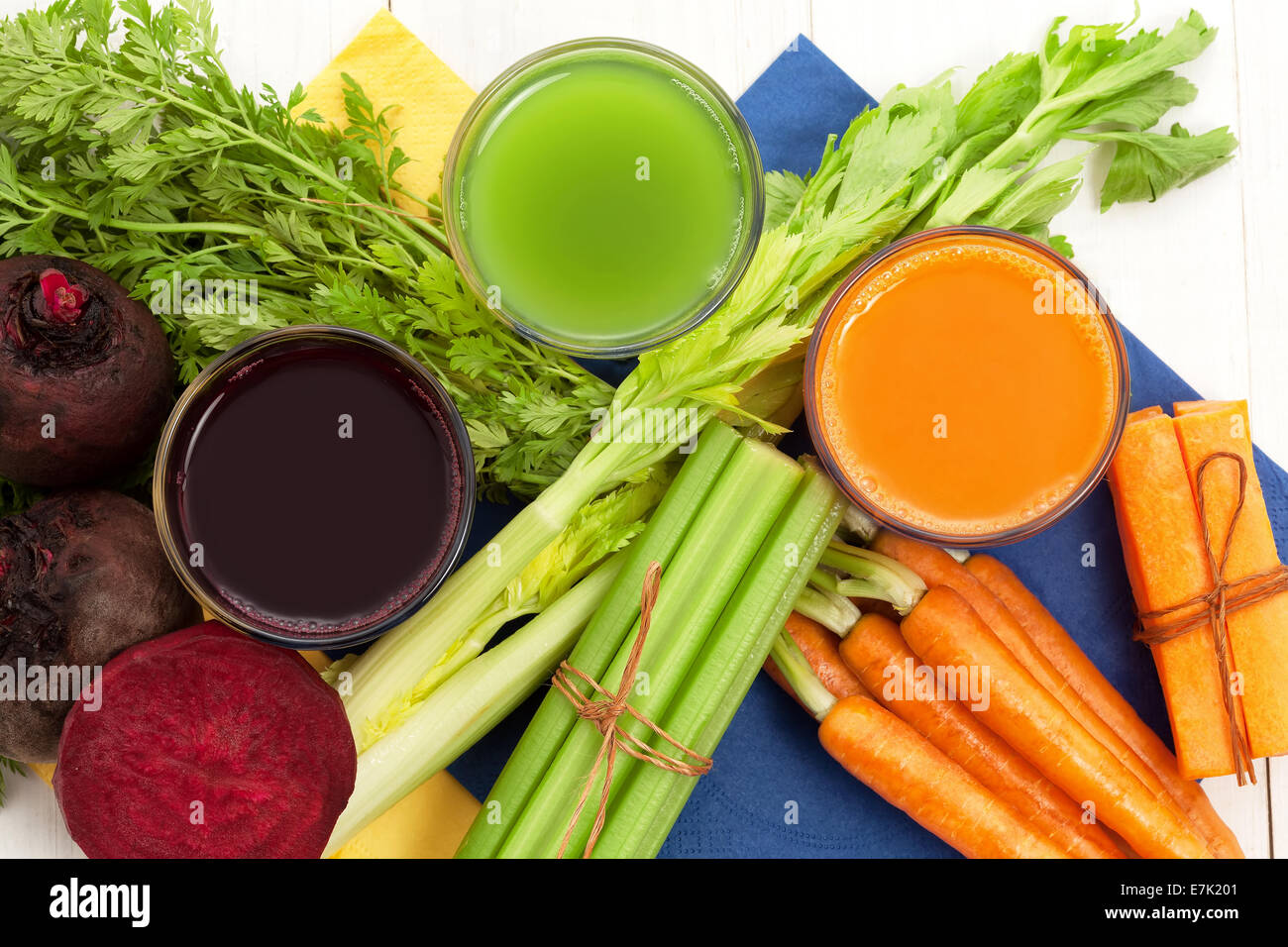 Vegetable juice with beet carrot and celery Stock Photo - Alamy