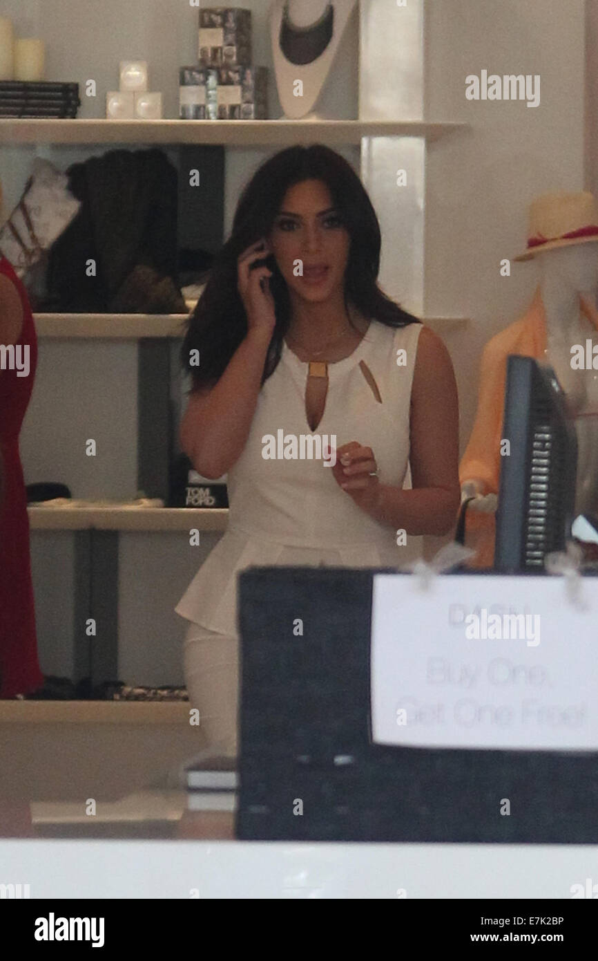Kim Kardashian at Dash Store on Melrose in West Hollywood Featuring ...