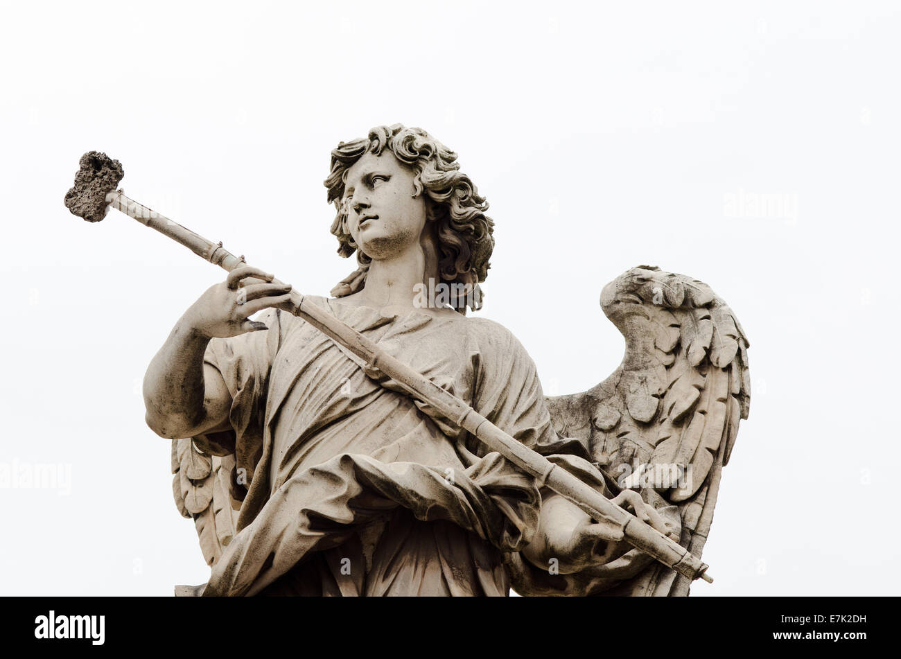 Marble statue of angels in rome, italy Stock Photo - Alamy