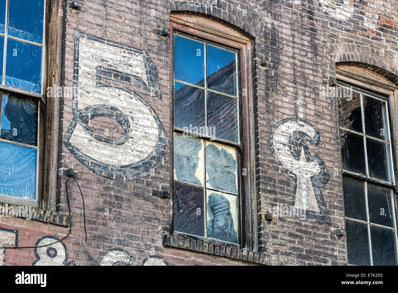 Old cigar sign painted on a brick building in downtown Walla Walla ...