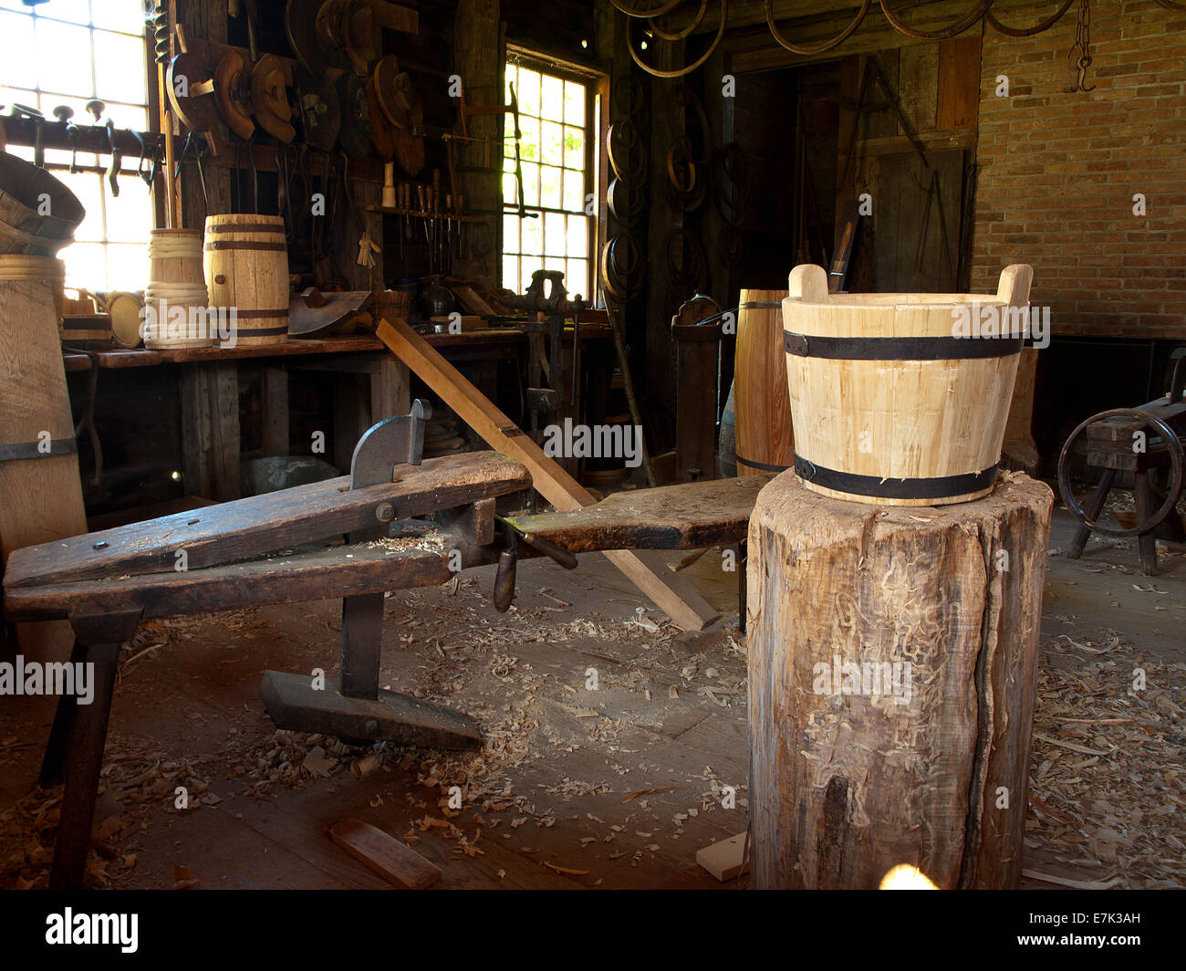 old woodworking shop Stock Photo - Alamy