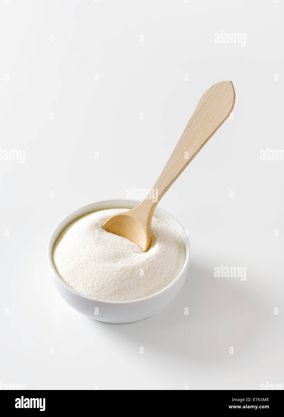 Bowl of full cream powdered milk Stock Photo - Alamy