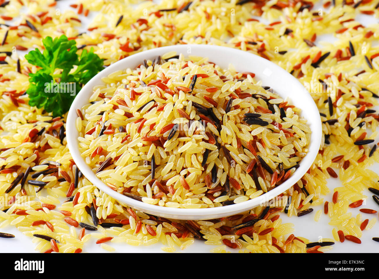Long grain and wild rice mix Stock Photo - Alamy