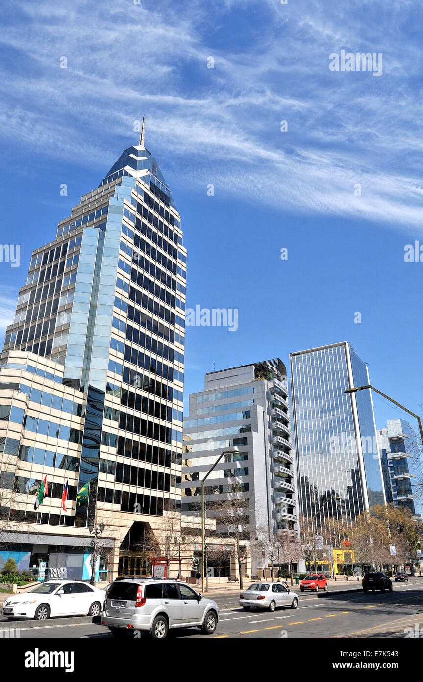 street scene Las Condes district Santiago Chile Stock Photo - Alamy