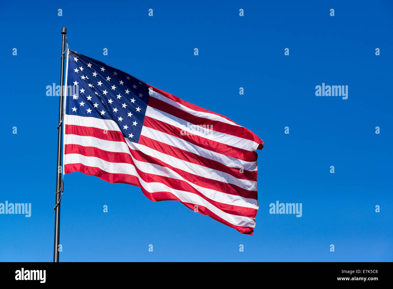 American flag in breeze hi-res stock photography and images - Alamy