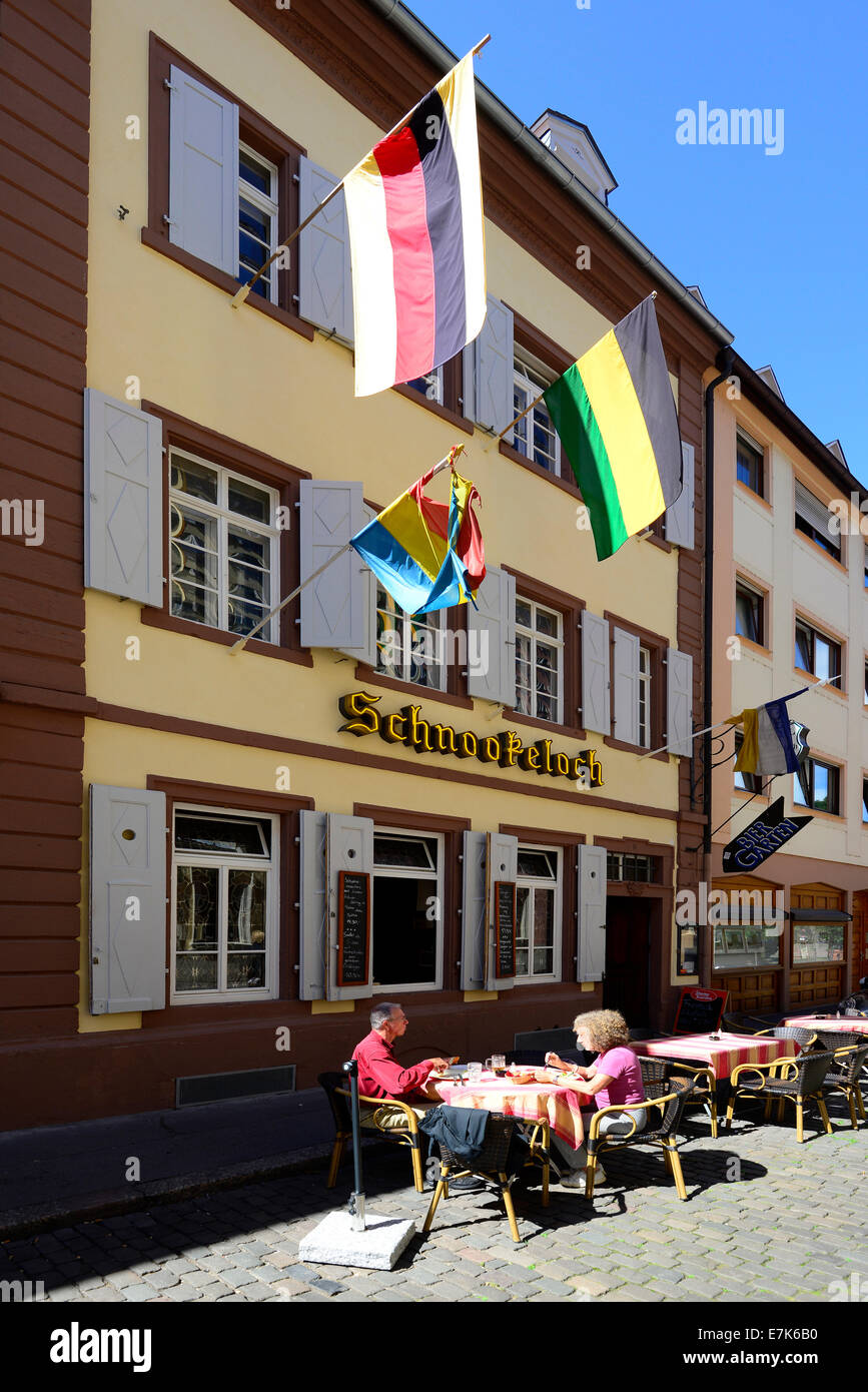 Cafe Heidelberg Germany DE Europe Neckar River Stock Photo - Alamy