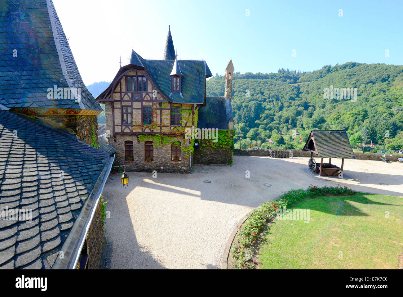 Reichsburg Castle Mosel River Cochem Germany Europe Cruise Stock Photo ...