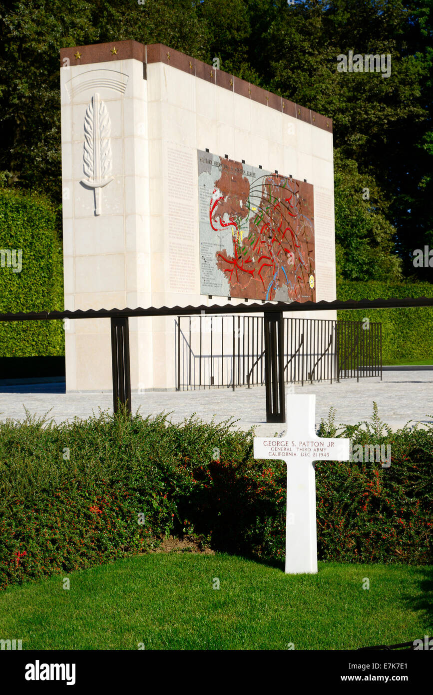 George Patton Grave Luxembourg American Cemetery and Memorial Europe ...
