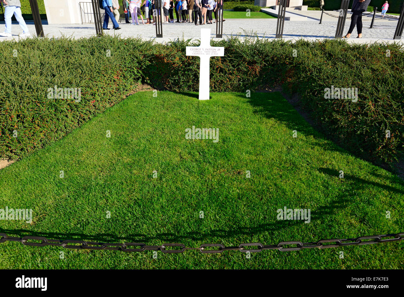 George Patton Grave Luxembourg American Cemetery and Memorial Europe ...
